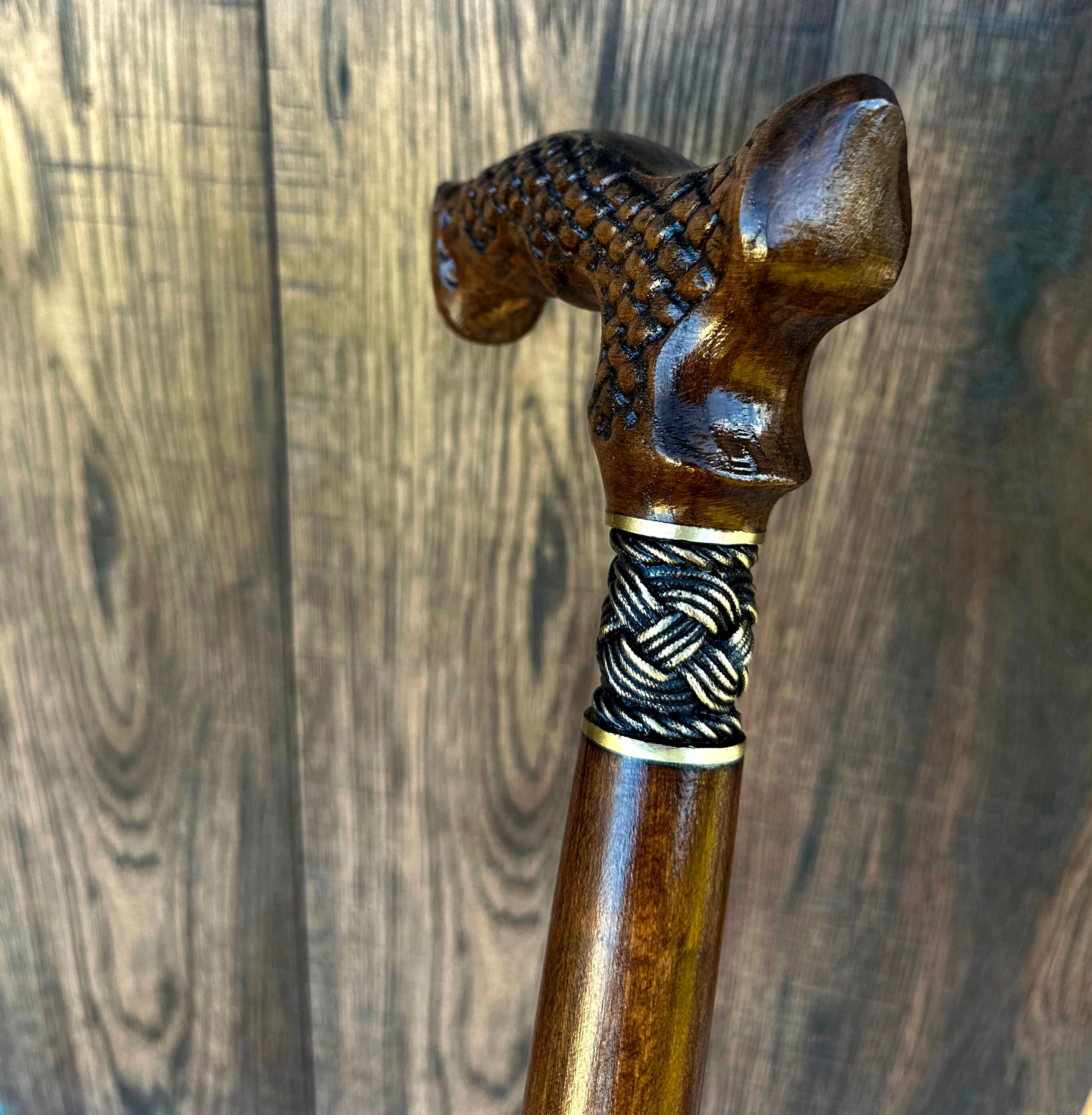 Walking Cane Wooden Sticks Walking Stick OAK Wood Canes Wooden Cane ...