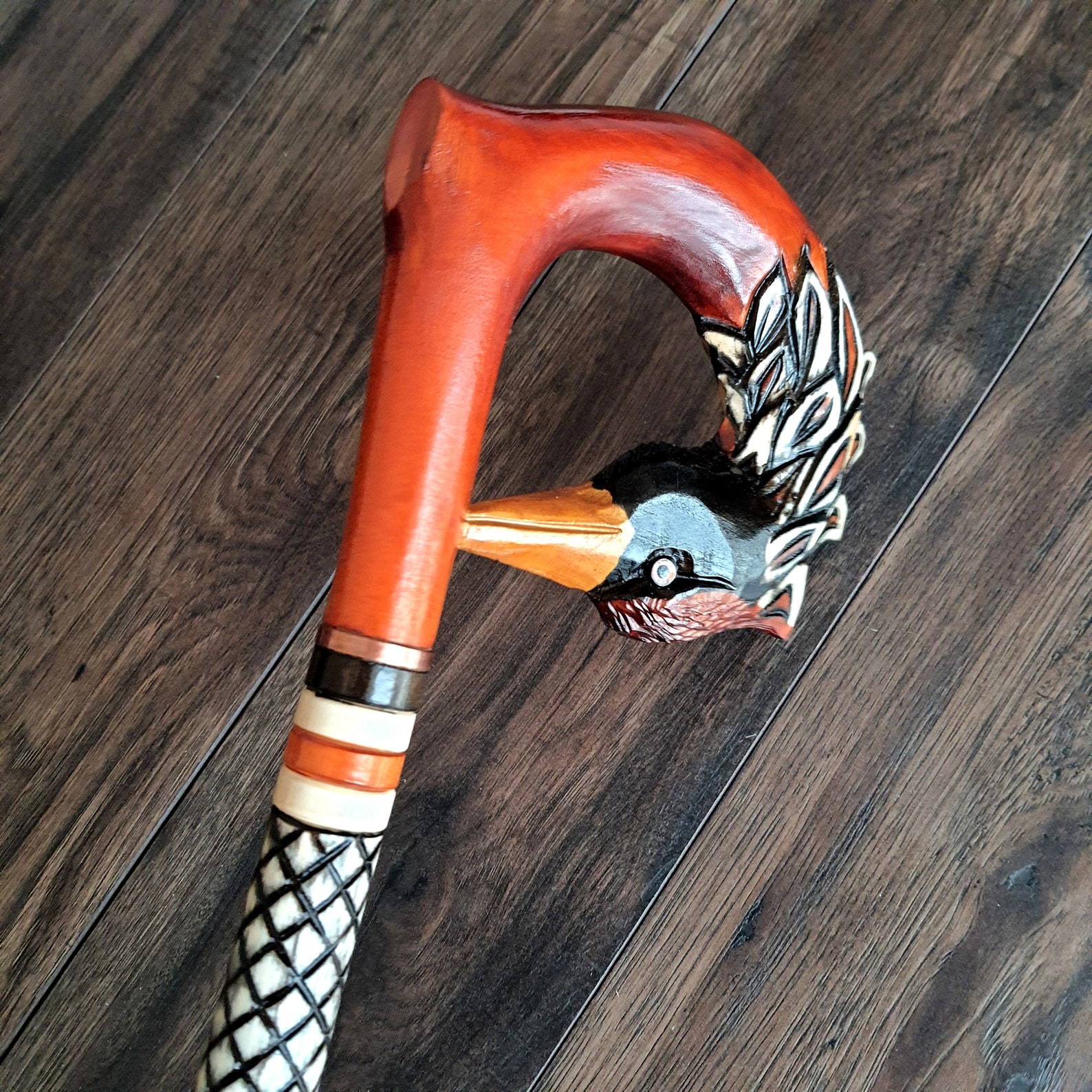 Phoenix Walking Cane Walking Stick Handmade Cane - Etsy