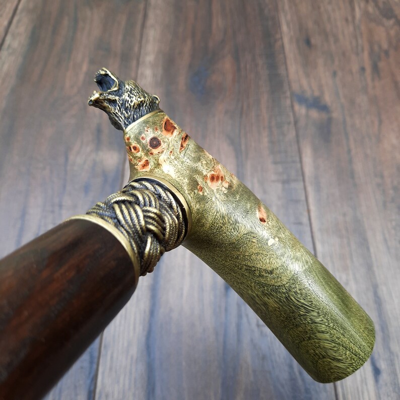 Burl Wood Cane Wooden Cane Walking Cane Wooden Sticks Walking | Etsy