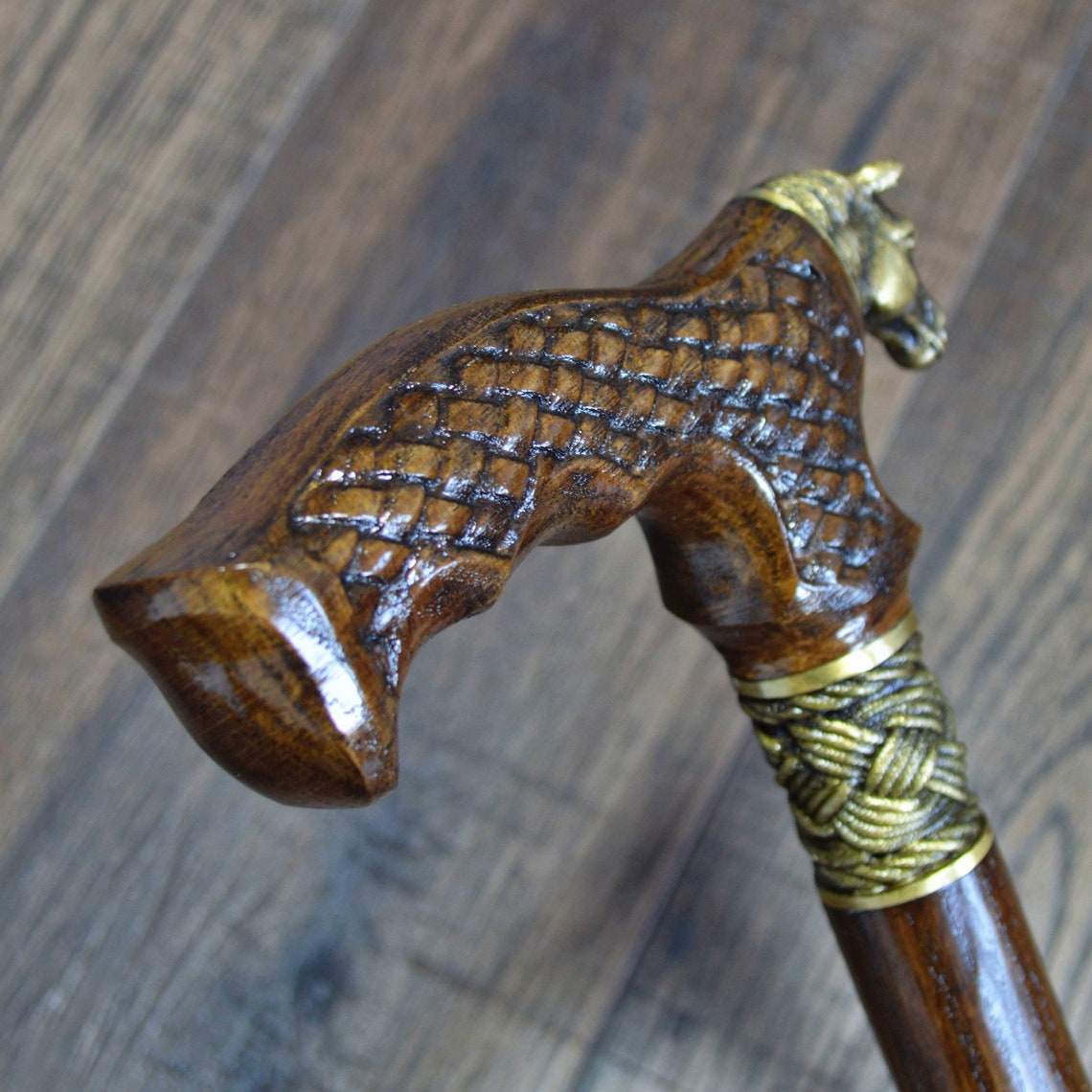 Horse Walking Cane Wooden Sticks Walking Stick Horse OAK Wood Canes ...