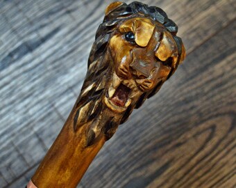 Lion Walking Stick | Etsy