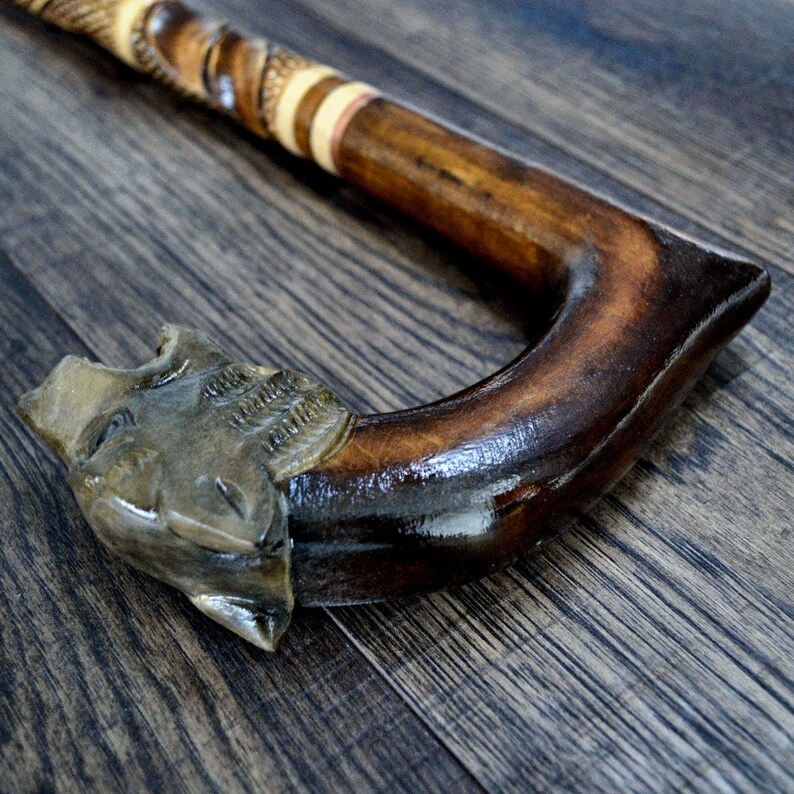 Panther Cane Collectible Cane Wooden Cane Walking Cane Wooden | Etsy