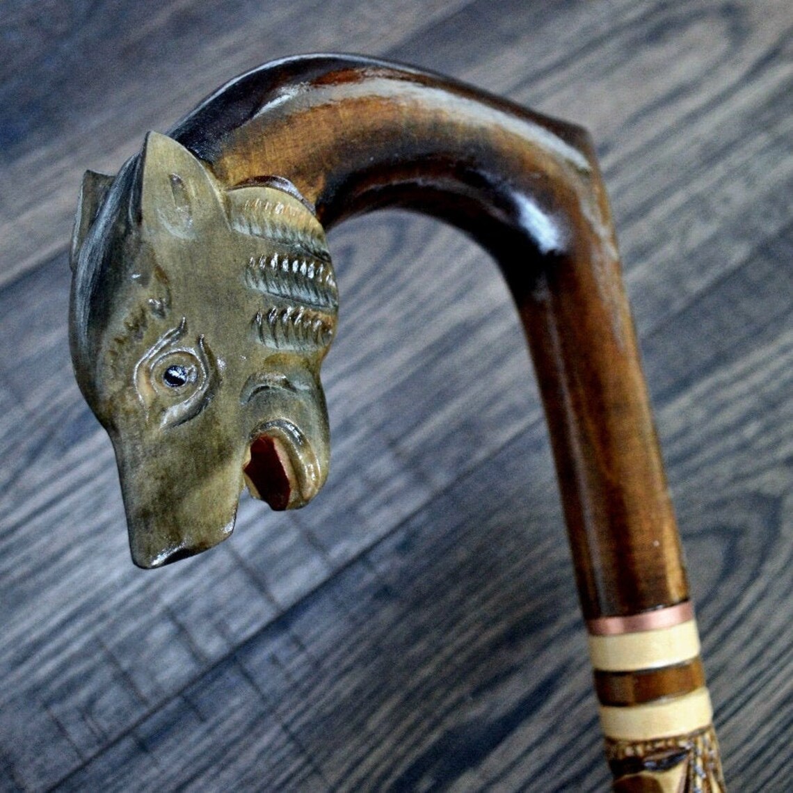 Panther Cane Collectible Cane Wooden Cane Walking Cane Wooden | Etsy