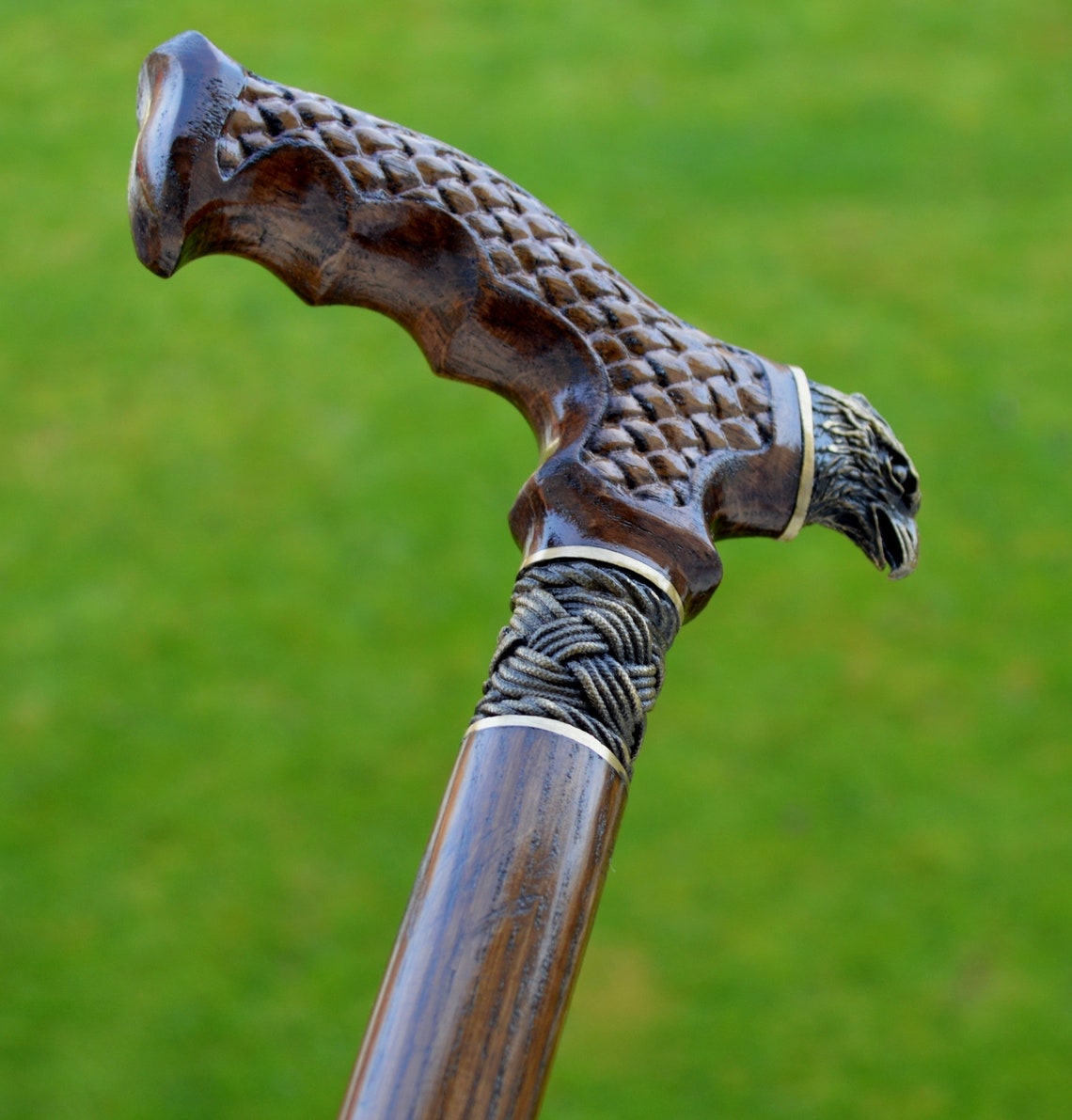 FALCON OAK wood Canes Wooden Cane Walking Cane Wooden Sticks | Etsy