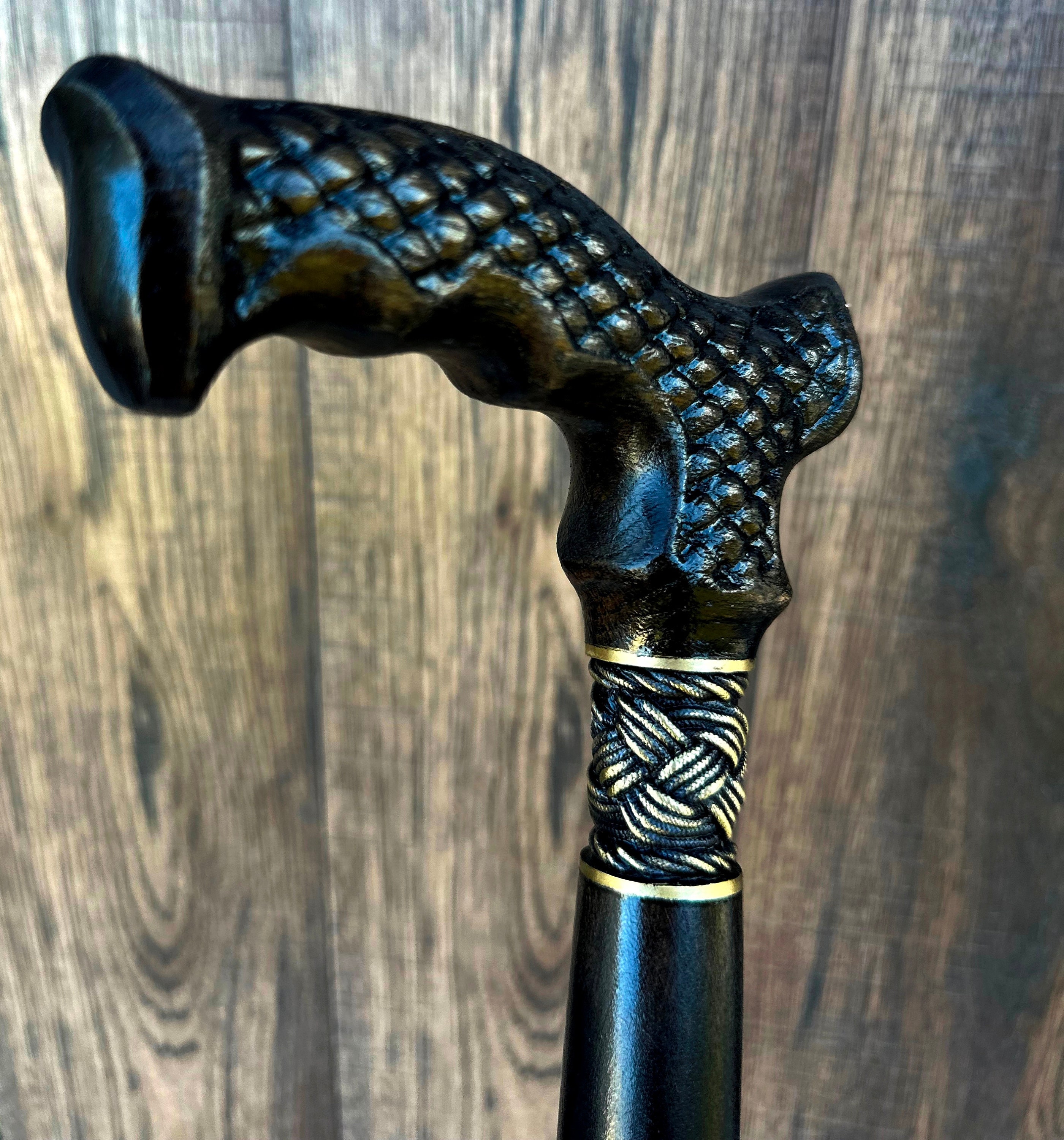 Walking Cane Wooden Sticks Walking Stick OAK Wood Canes Wooden Cane ...