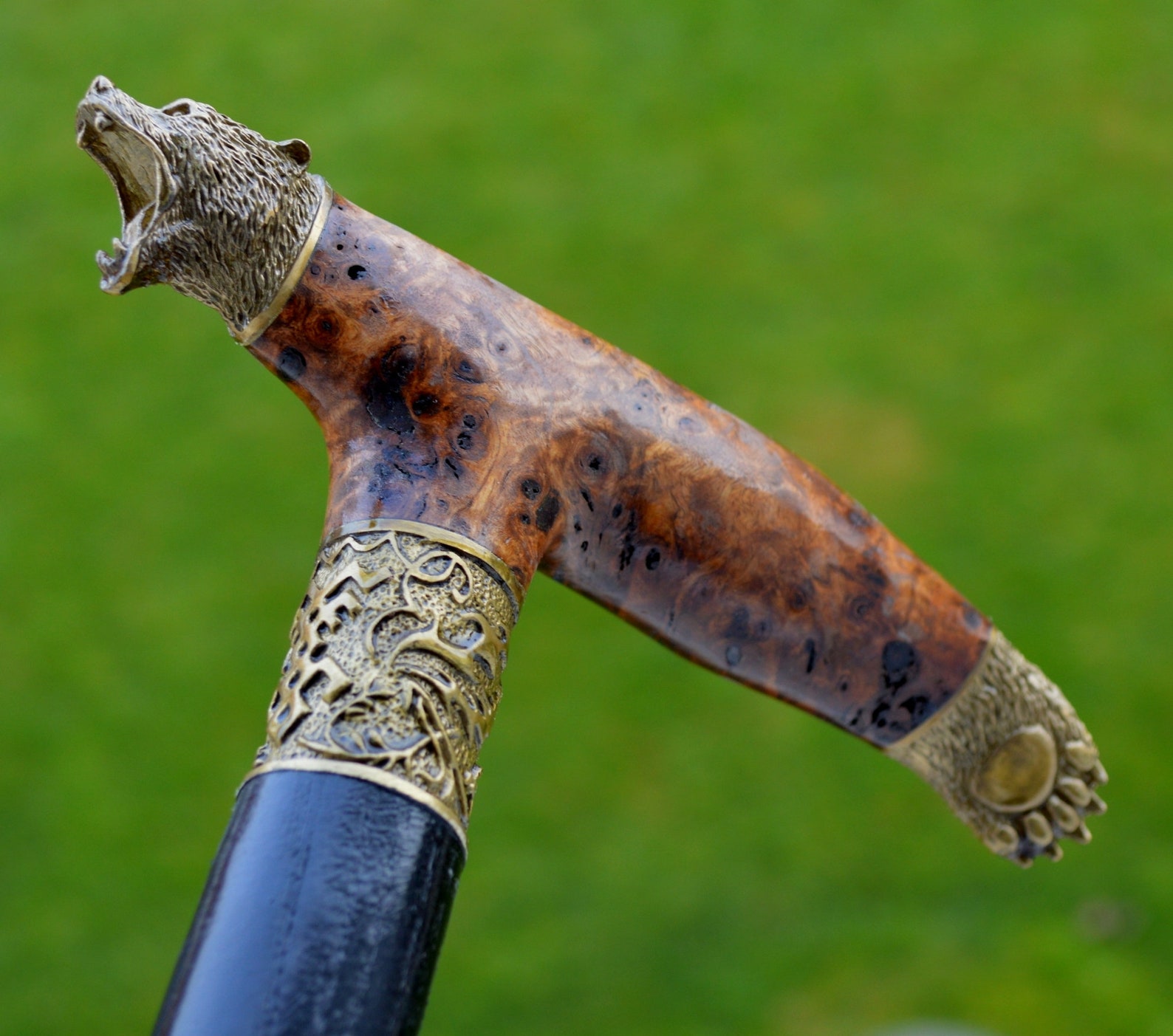 GRIZZLY PAW BURL Wood Canes Wooden Cane Walking Cane Wooden - Etsy