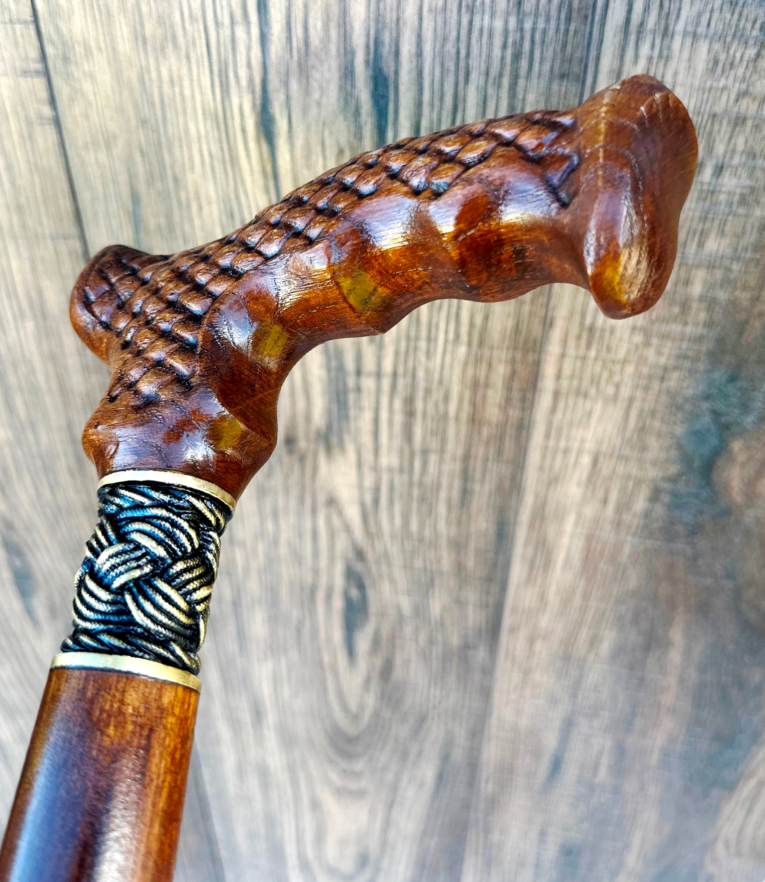 Walking Cane Wooden Sticks Walking Stick OAK Wood Canes Wooden Cane ...