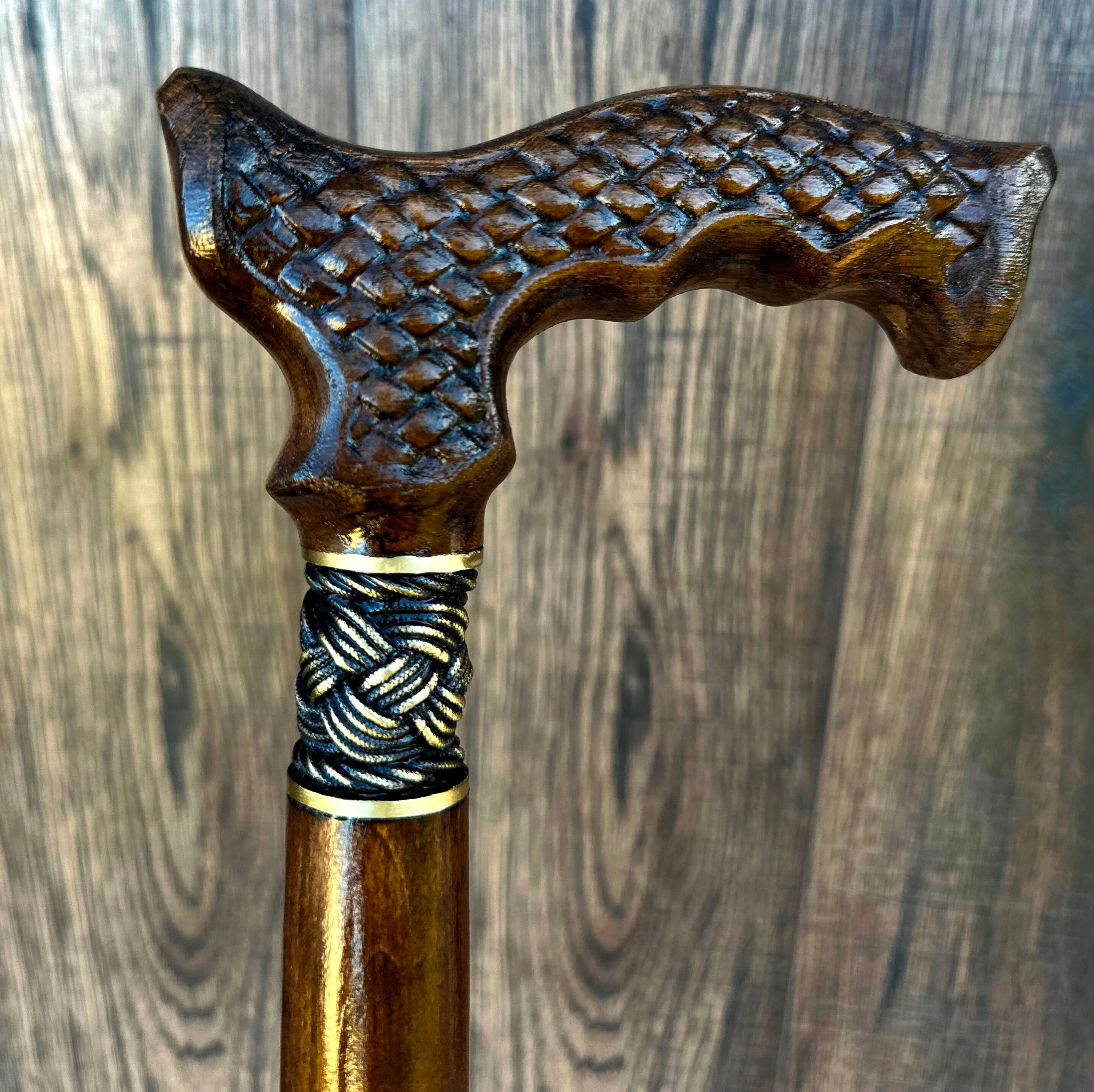 Walking Cane Wooden Sticks Walking Stick OAK Wood Canes Wooden Cane ...