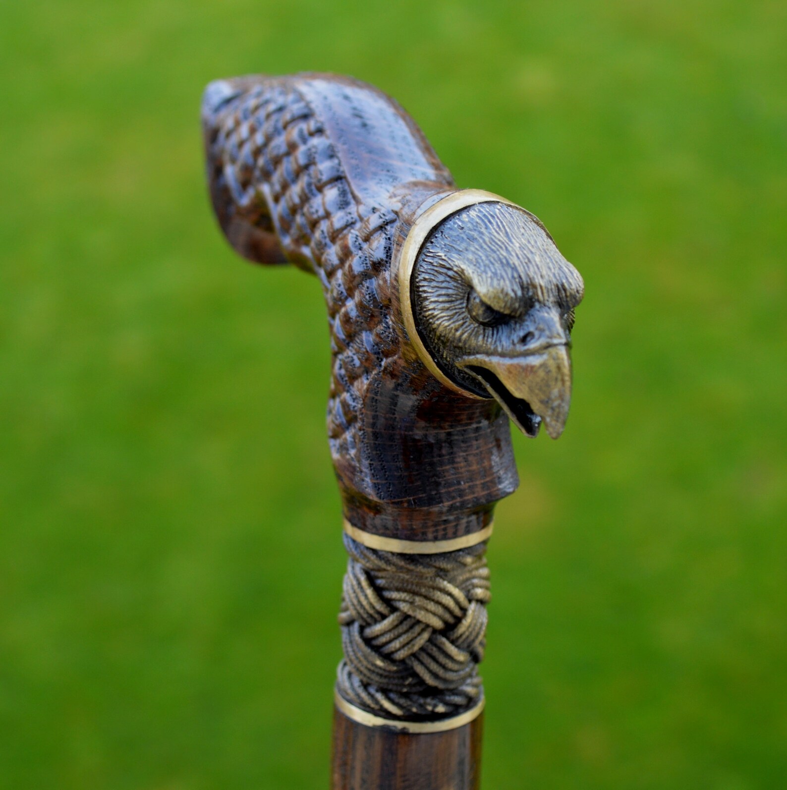 HAWK OAK Wood Canes Wooden Cane Walking Cane Wooden Sticks | Etsy