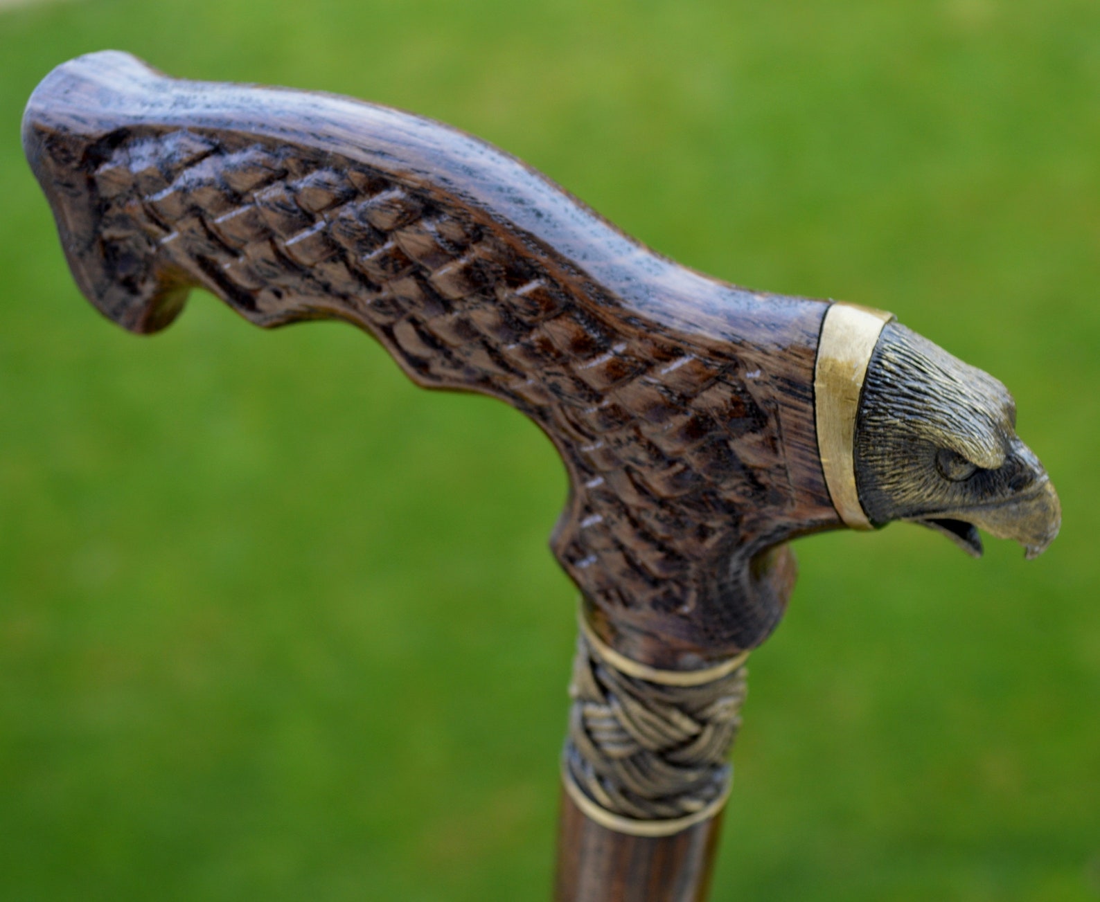 HAWK OAK Wood Canes Wooden Cane Walking Cane Wooden Sticks | Etsy