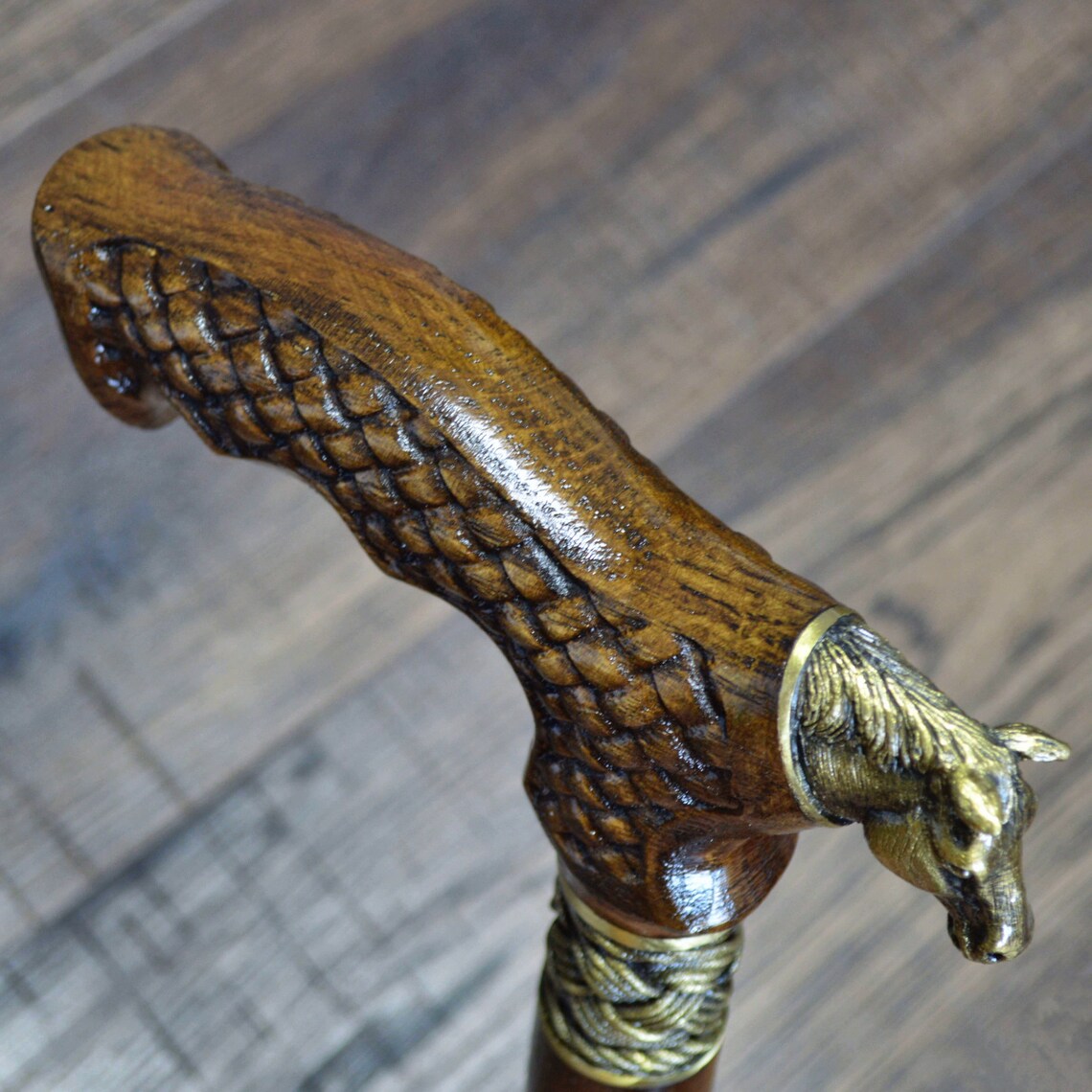 Horse Walking Cane Wooden Sticks Walking Stick Horse OAK Wood Canes ...