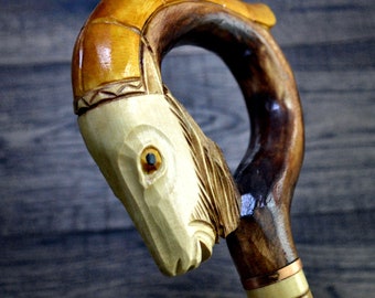 Goat Walking Cane | Etsy
