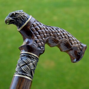 FALCON OAK Wood Canes Wooden Cane Walking Cane Wooden Sticks Walking ...