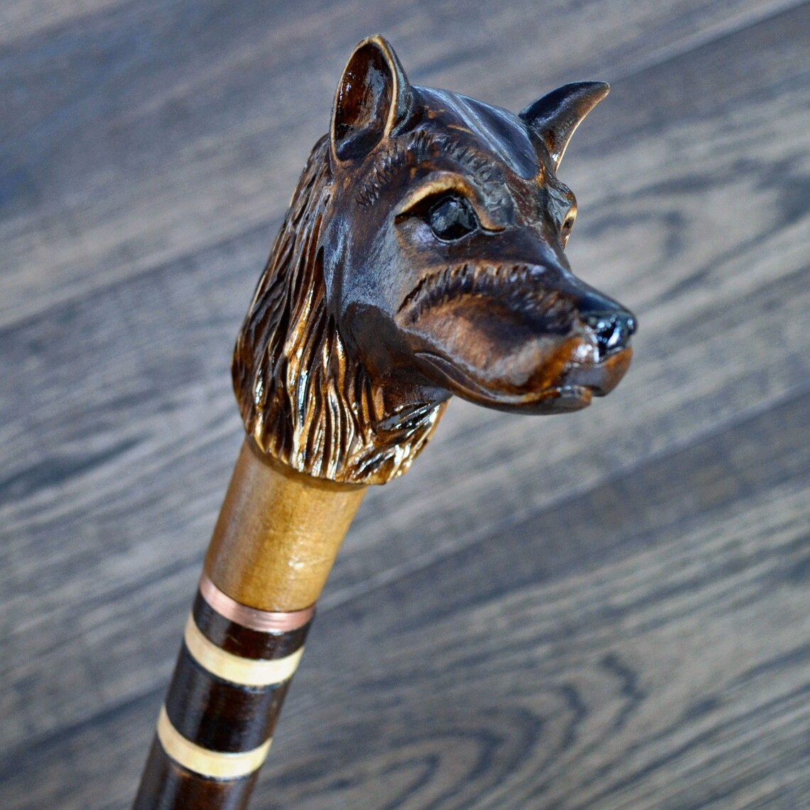 Dog Cane Collectible Cane Wooden Cane Walking Cane Wooden - Etsy