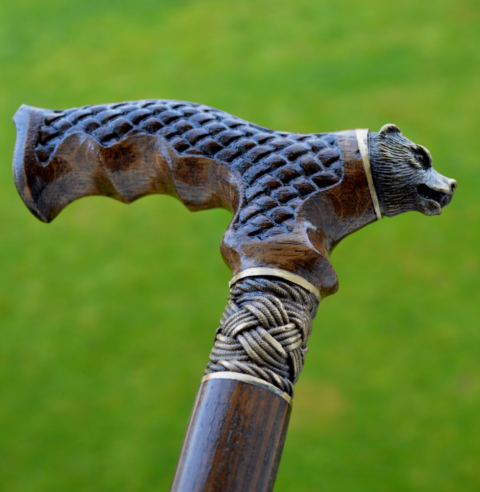 BEAR OAK wood Canes Wooden Cane Walking Cane Wooden Sticks | Etsy