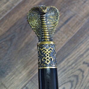 Bronze Cobra Head Cane Walking Cane Walking Stick - Etsy