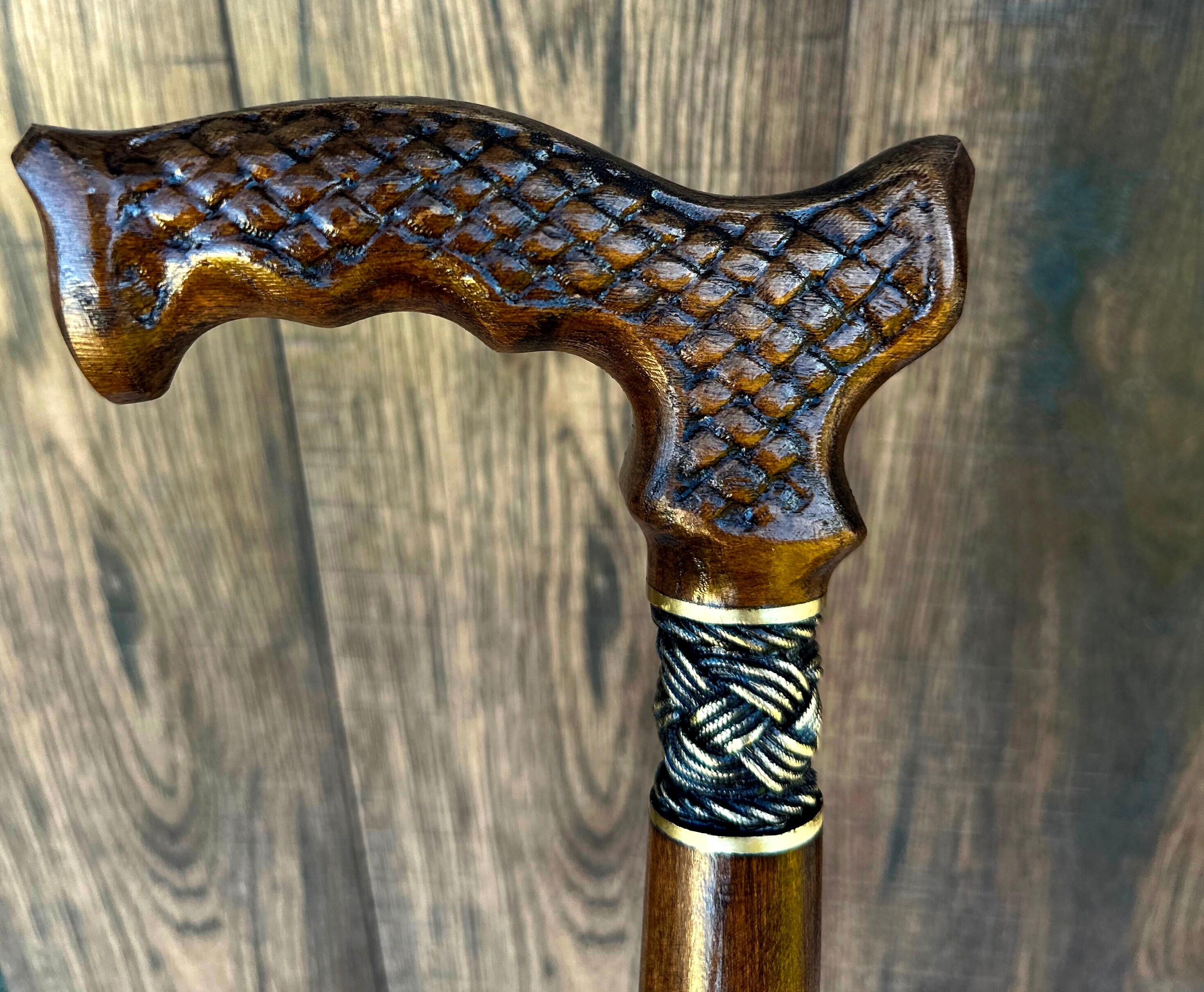 Walking Cane Wooden Sticks Walking Stick OAK Wood Canes Wooden Cane ...