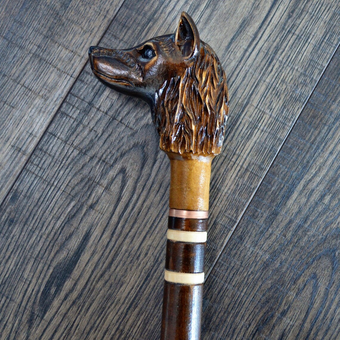 Dog Cane Collectible Cane Wooden Cane Walking Cane Wooden - Etsy