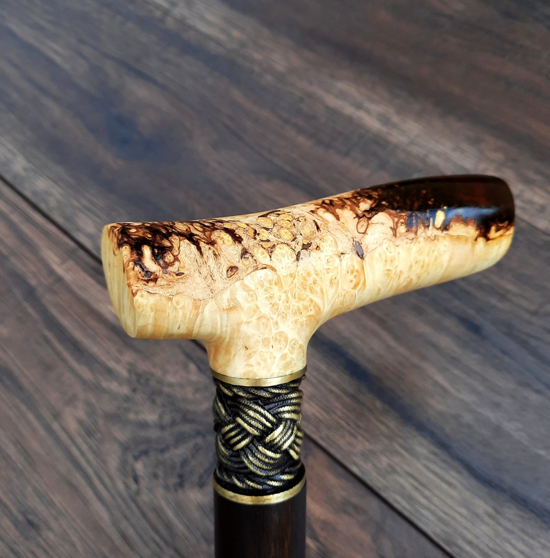Cane Walking Stick Burl Hybrid Acryl Wood Reed Wooden Walking Cane ...