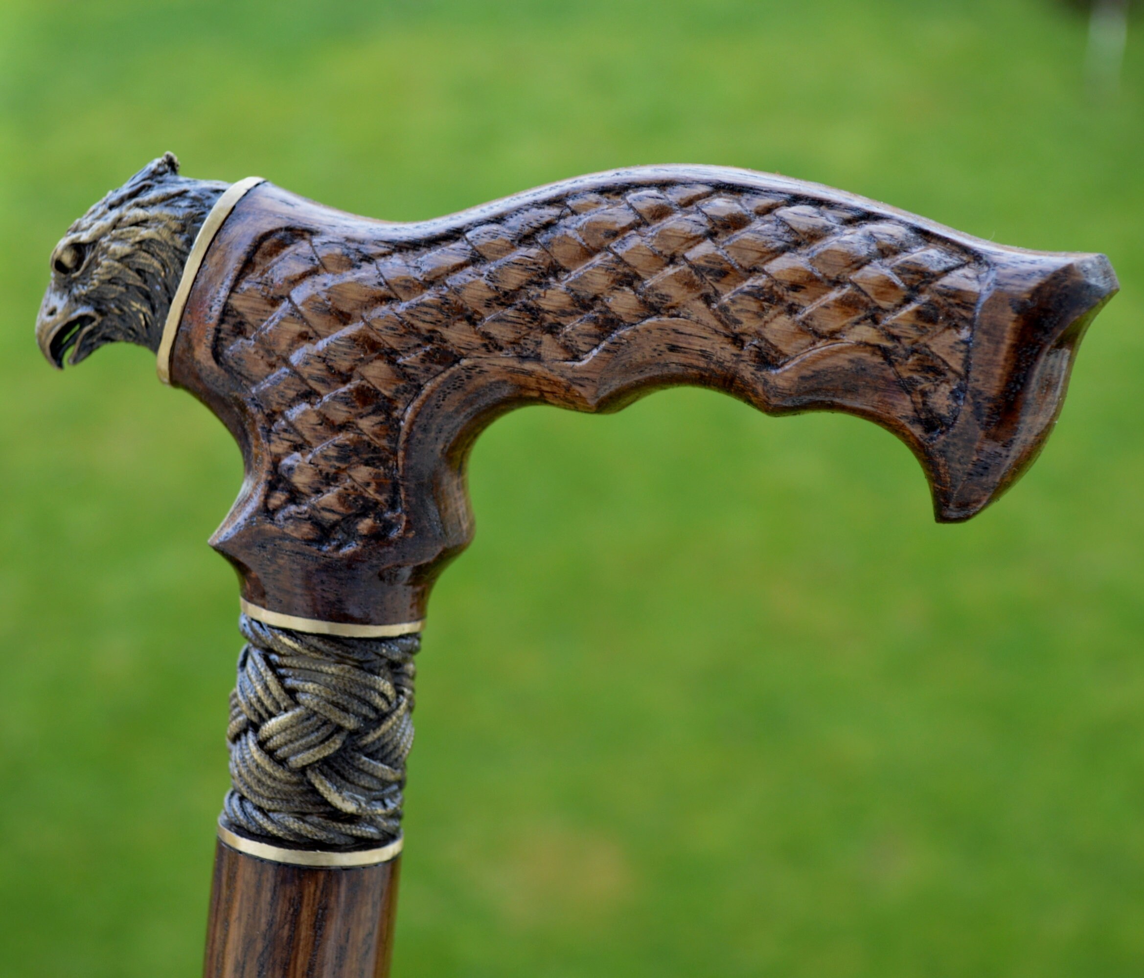 FALCON OAK Wood Canes Wooden Cane Walking Cane Wooden Sticks Walking ...