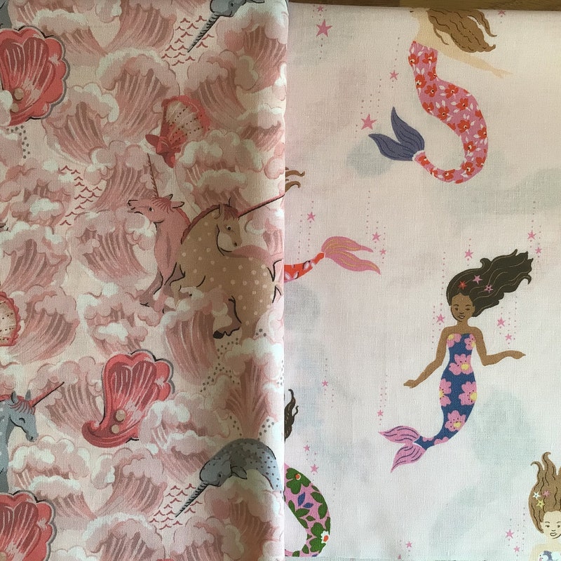 Mermaid Cotton Fabric - Etsy UK
