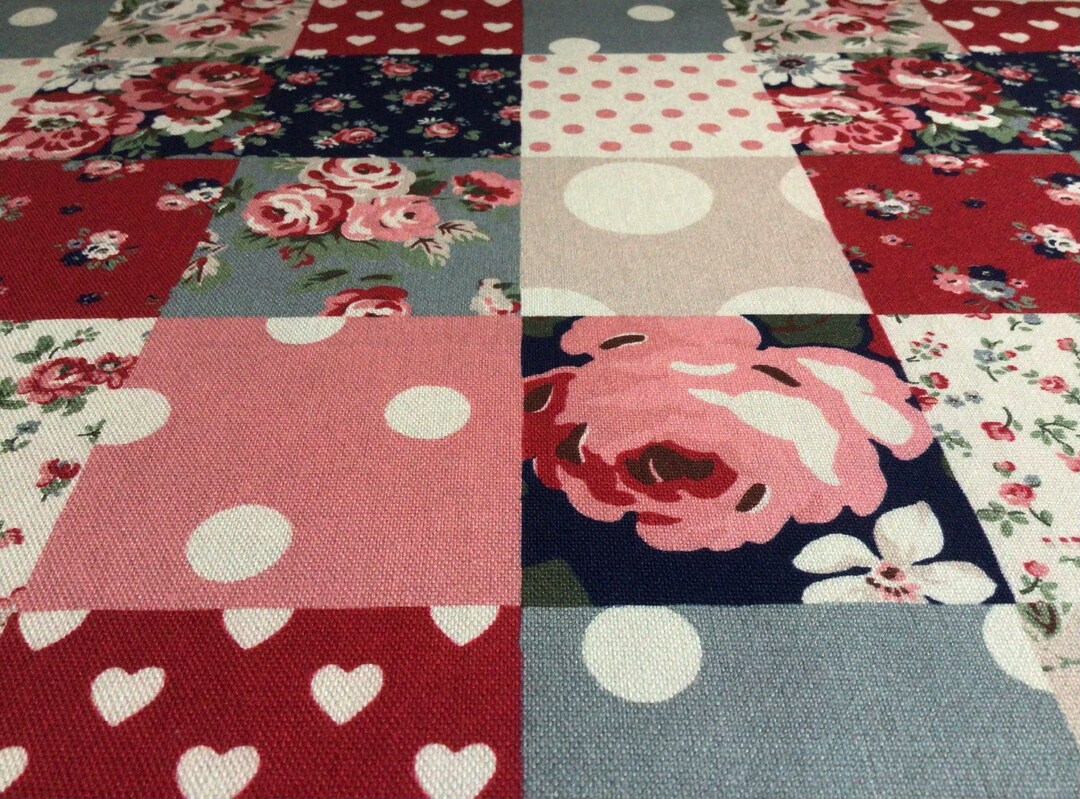 FABRIC Cath Kidston Patchwork Multi 20” 50cm X 50cm Square 100% Cotton ...