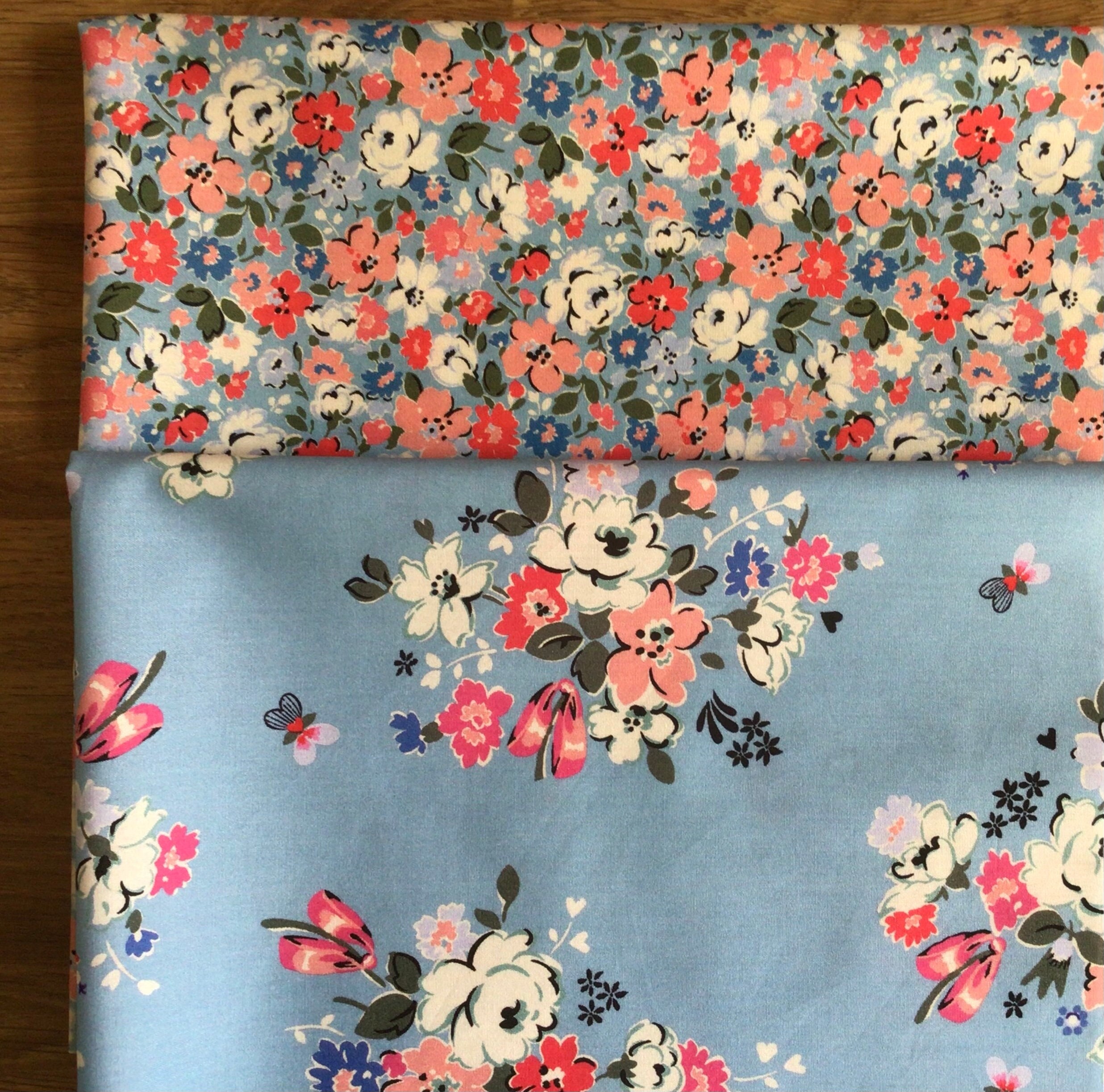 FABRIC BUNDLE Cath Kidston 2 * FQ 20” 50cm X 50cm Squares Clifton Mews ...