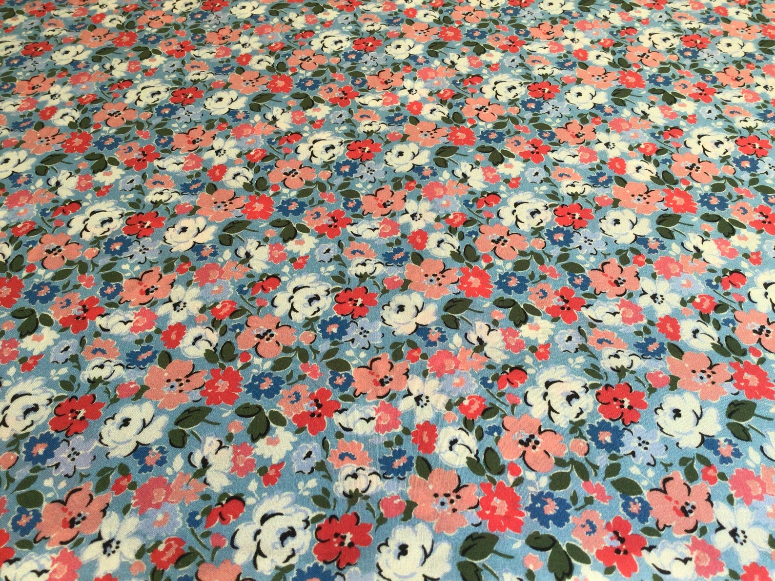 FABRIC BUNDLE Cath Kidston 2 * FQ 20” 50cm X 50cm Squares Clifton Mews ...