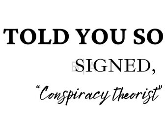 Conspiracy Theories Svg | Etsy UK