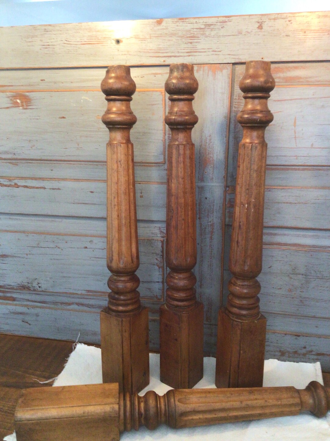 Set of 4 Antique Dining Table Legs - Etsy