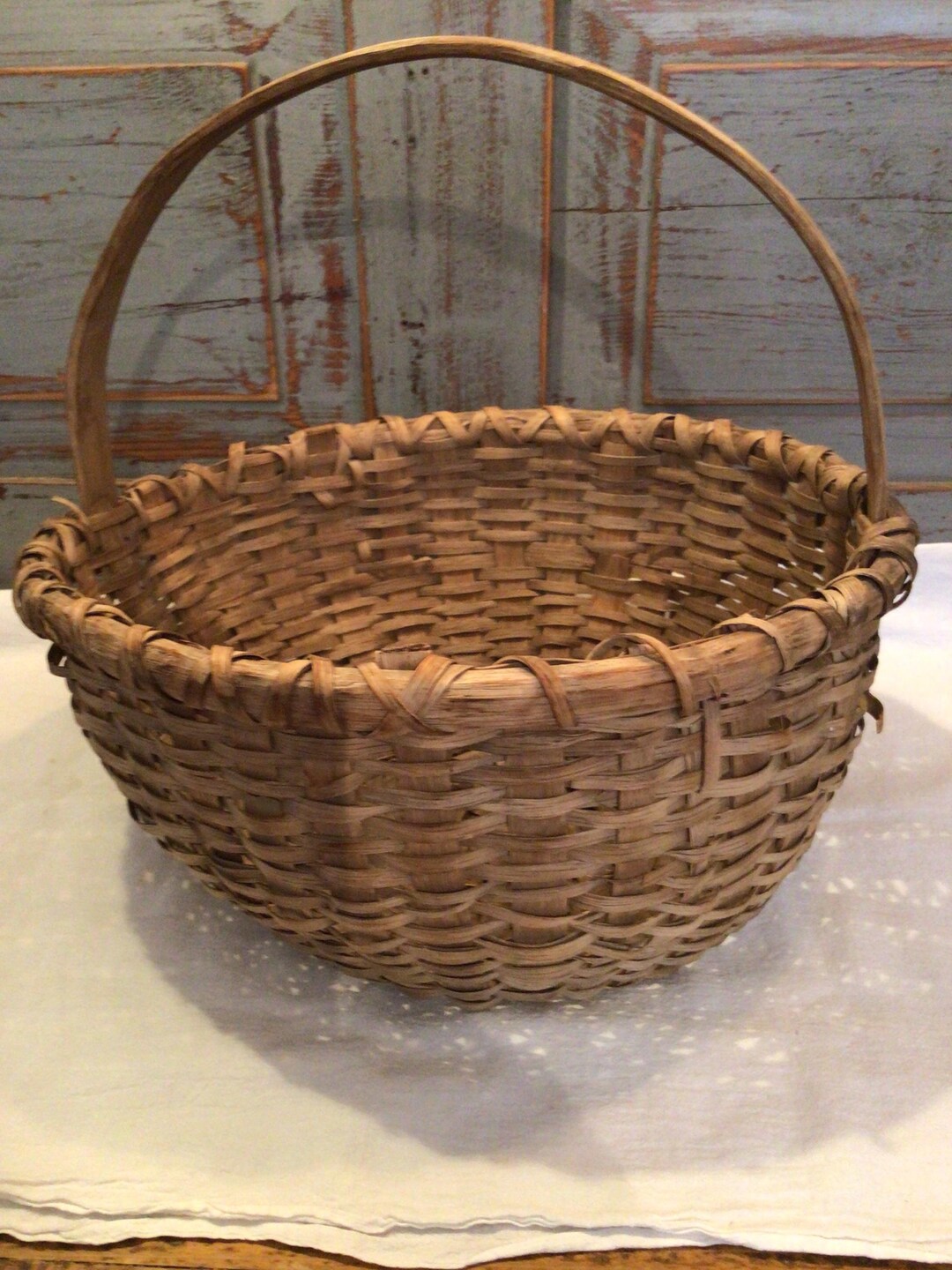 Antique Hickory Splint Egg or Vegetable Basket - Etsy