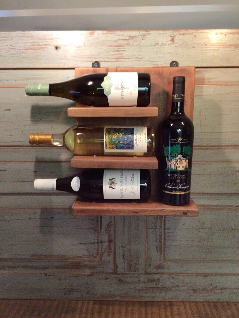 Handmade 4 Bottle Wine Rack Made With Antique Reclaimed Cherry - Etsy