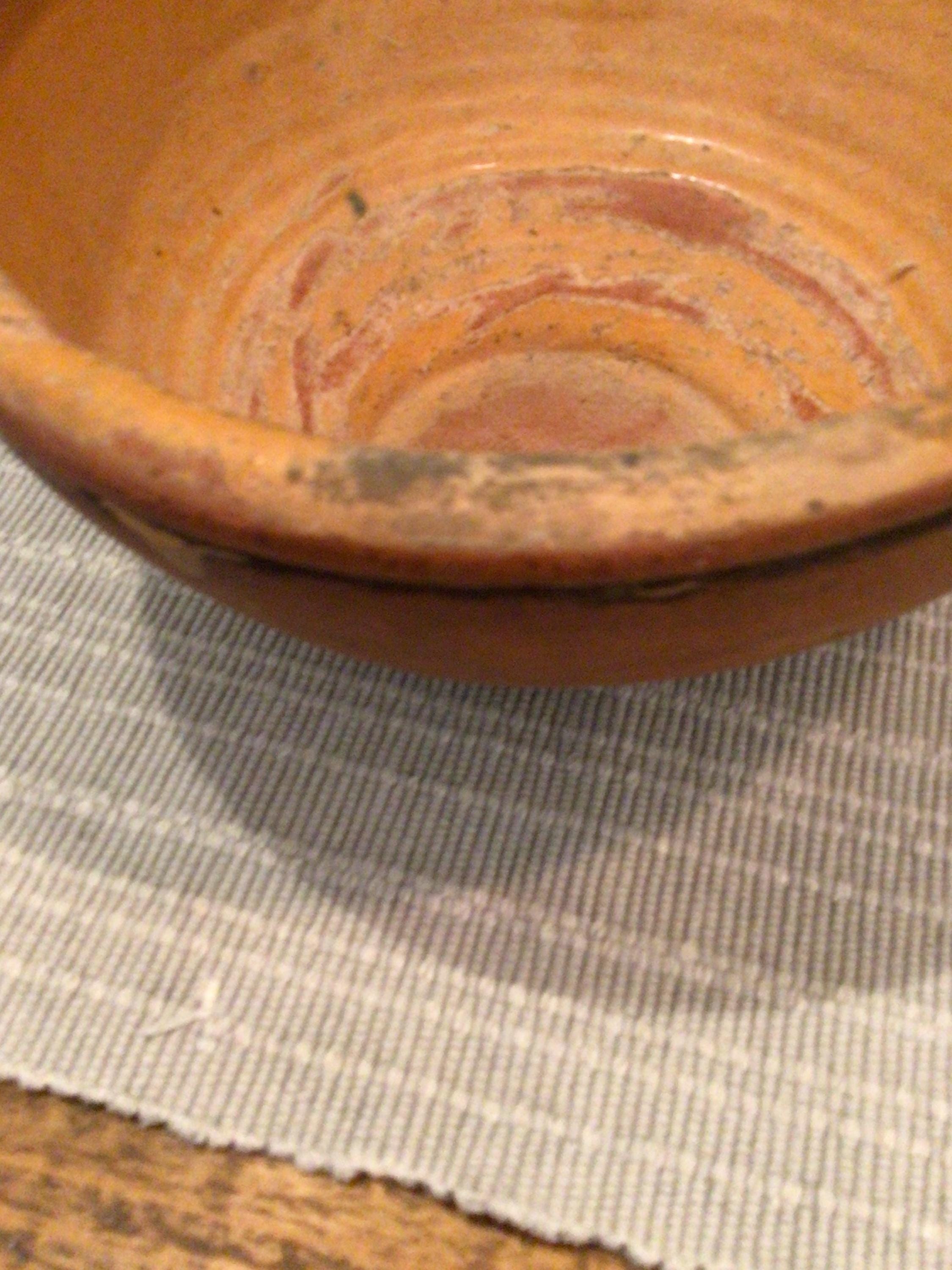 Antique Hand Made Redware Bowl - Etsy