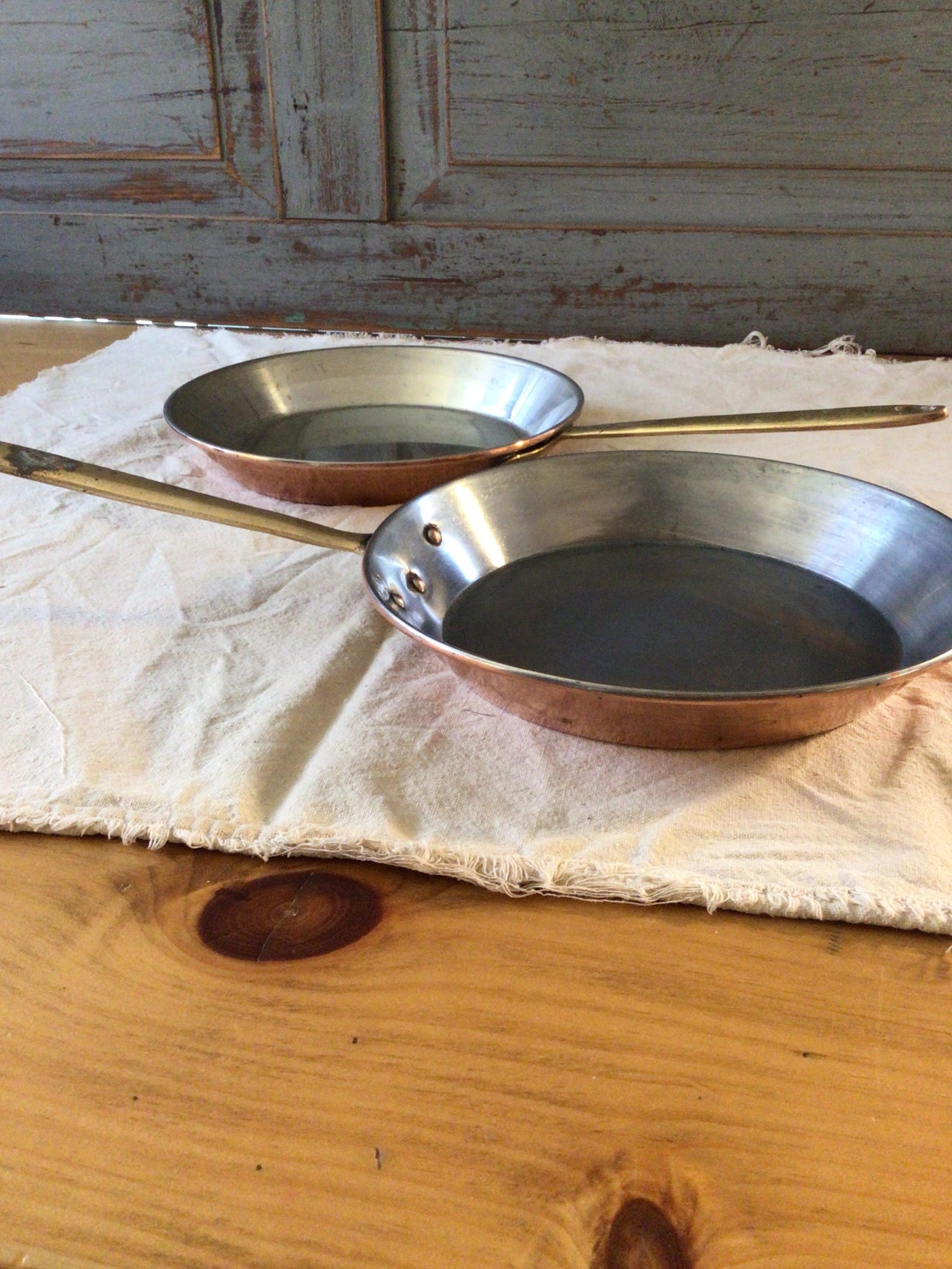 Vintage Matching Copper Fry Pans Marked COPRAL Made in Portugal - Etsy