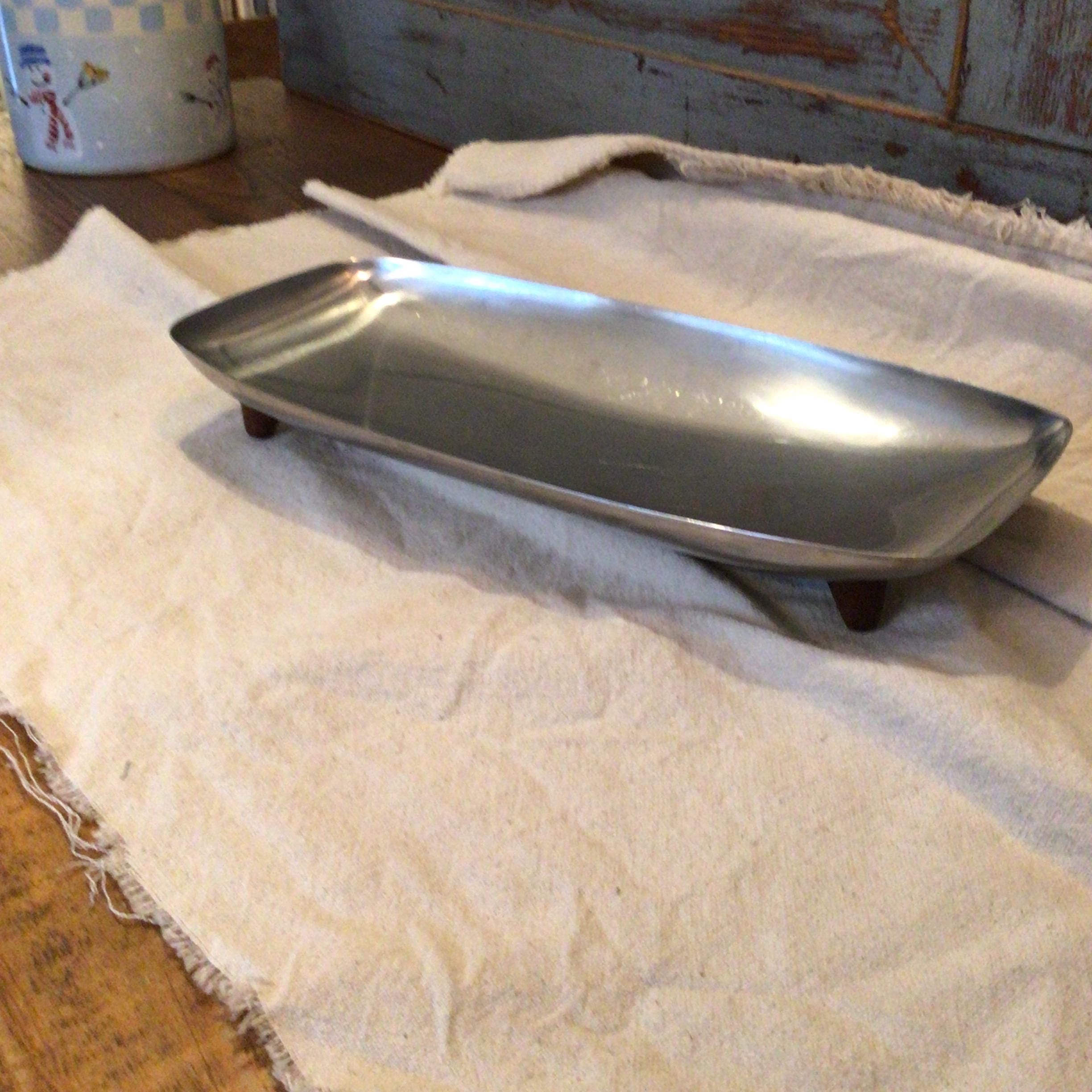 Vintage Stainless Steel and Teak Vegetable Tray - Etsy