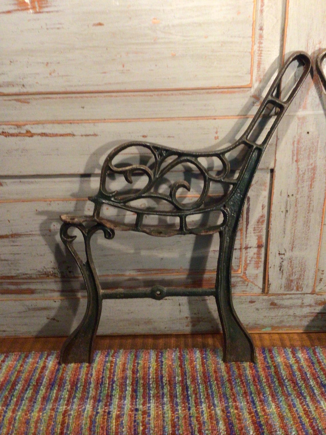 Vintage Children’s Cast Iron Park Bench Ends Set - Etsy