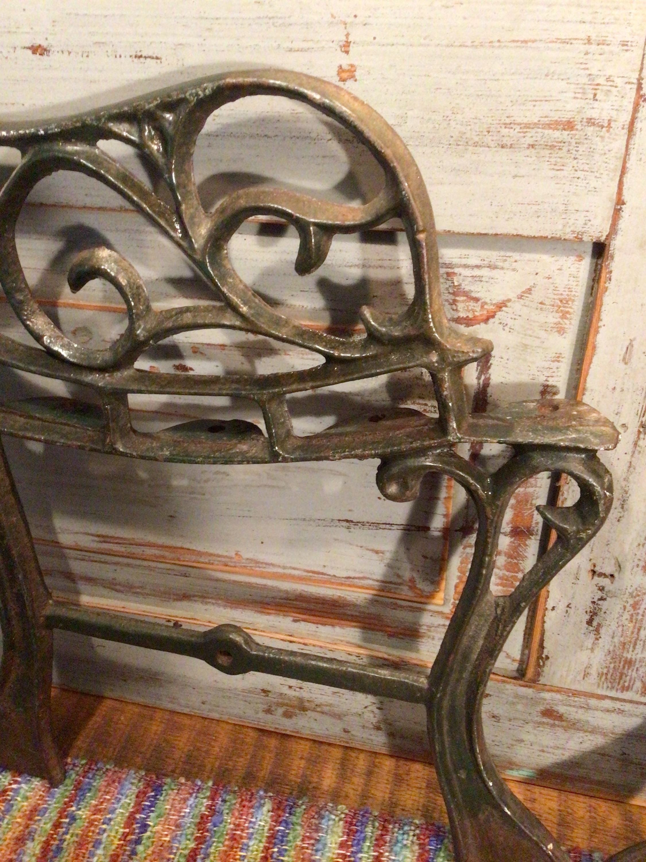 Vintage Children’s Cast Iron Park Bench Ends Set - Etsy