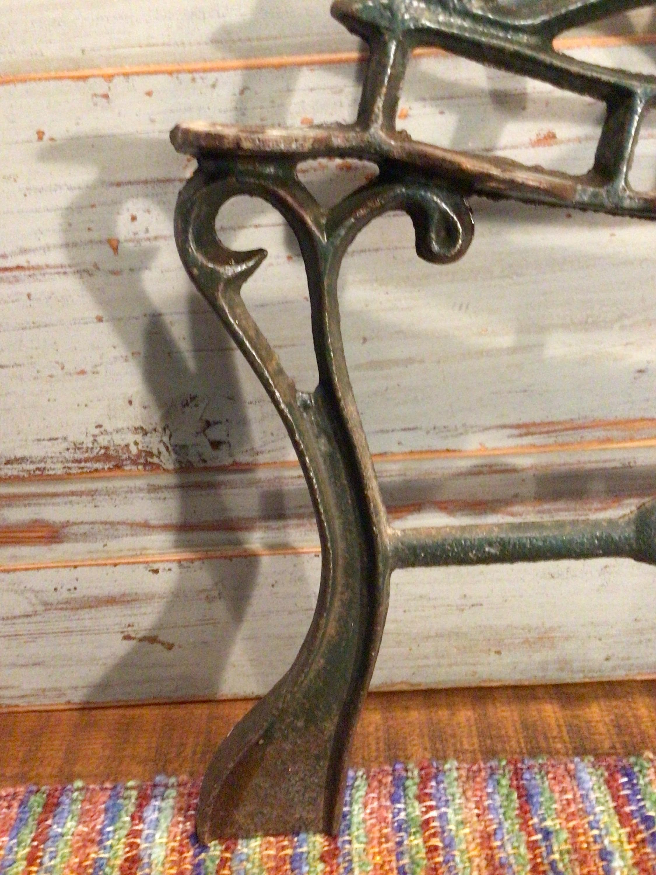 Vintage Children’s Cast Iron Park Bench Ends Set - Etsy