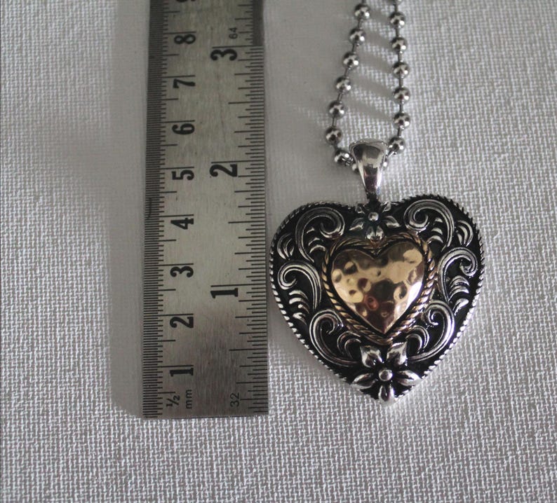 Western Heart Necklace - Etsy
