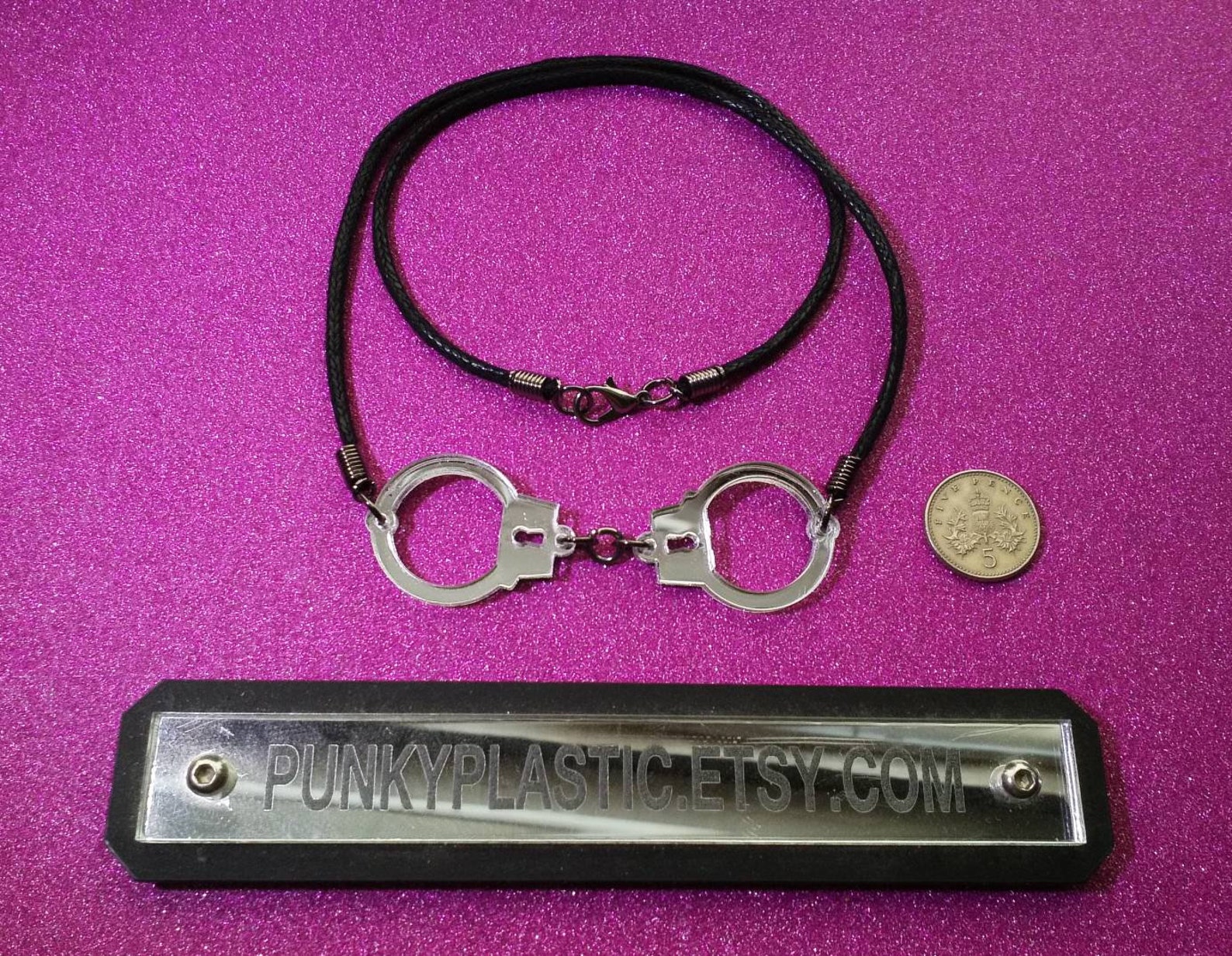 Acrylic Handcuff Necklace - Etsy