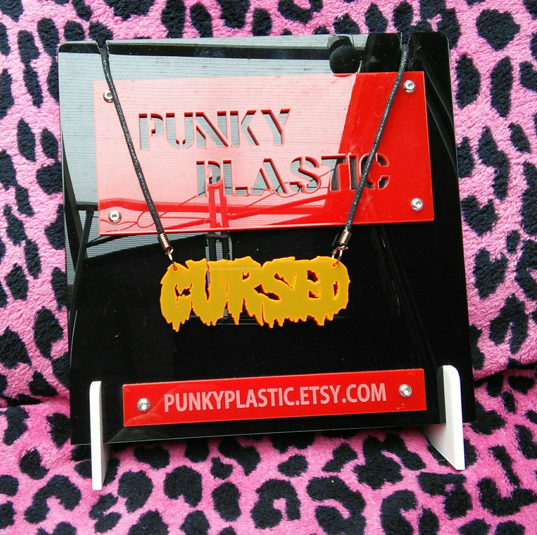 Acrylic Cursed Necklace | Etsy