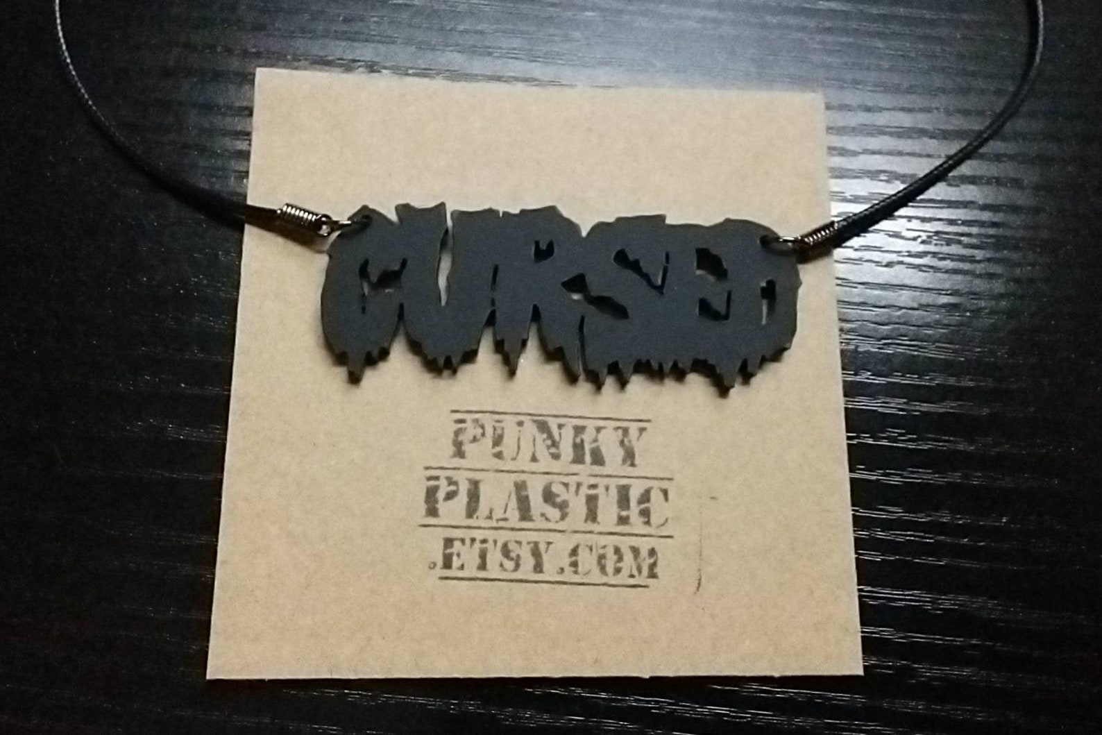 Acrylic Cursed Necklace | Etsy