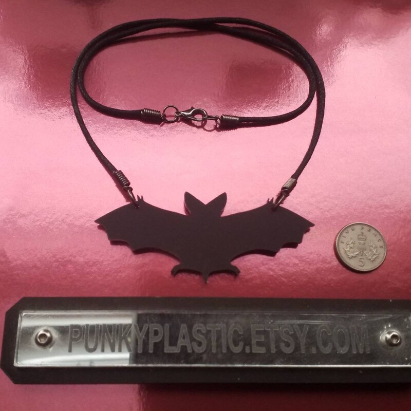 Bat Necklace - Etsy