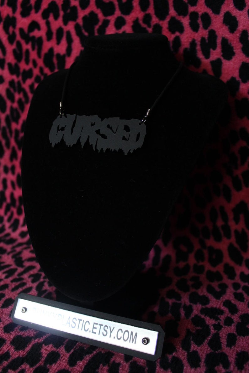 Acrylic Cursed Necklace | Etsy