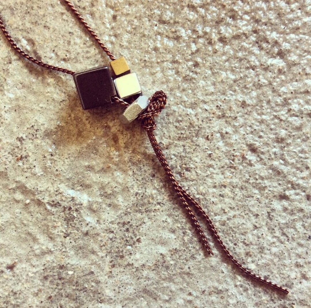 Hem Cube Necklace - Etsy