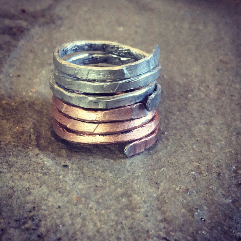 Double/stacked Raws Signature Rings - Etsy