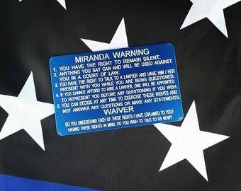 Pirtle Warning Metal card | Etsy