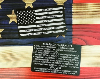 Pirtle Warning Metal card | Etsy