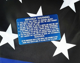 Metal Miranda Card - Etsy