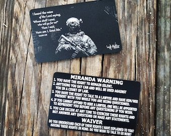 Miranda Rights Cards | Etsy